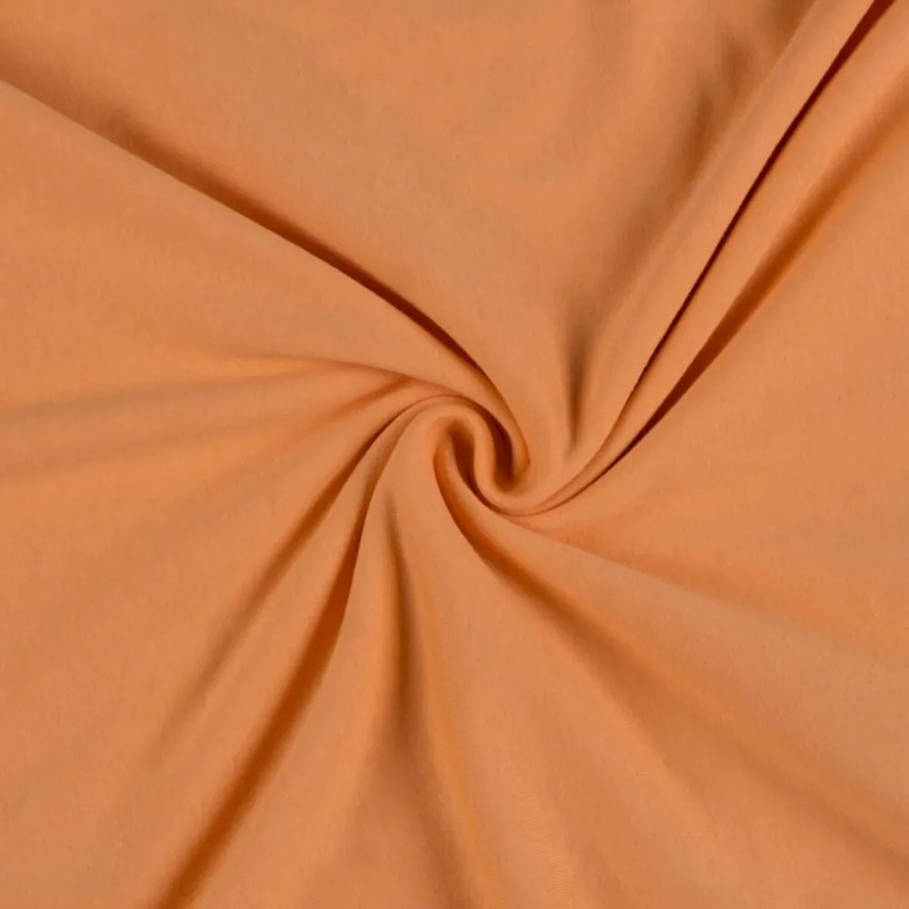 Jersey prostěradlo (90 x 200 cm) - Lososová
