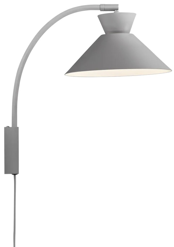 NORDLUX Nástěnné lampa s vypínačem DIAL, 1xE27, 40W, šedá 2213371010