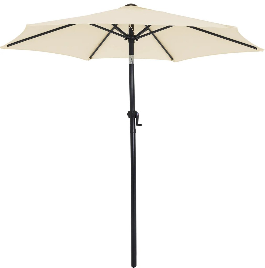 Slunečník béžový průměr 200 cm 102548