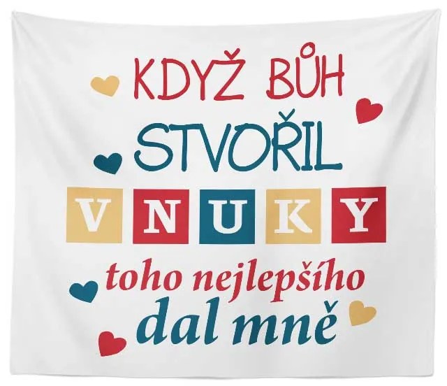 Sablio Deka Když Bůh stvořil vnuky: 150x120 cm