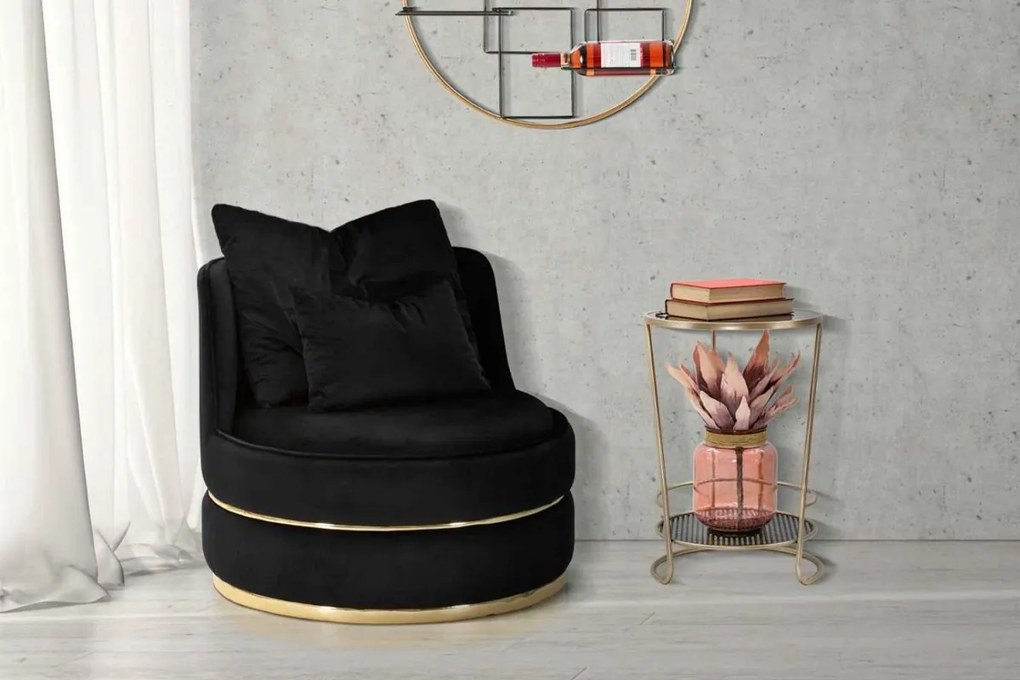 Designové křeslo Dandelion II černé