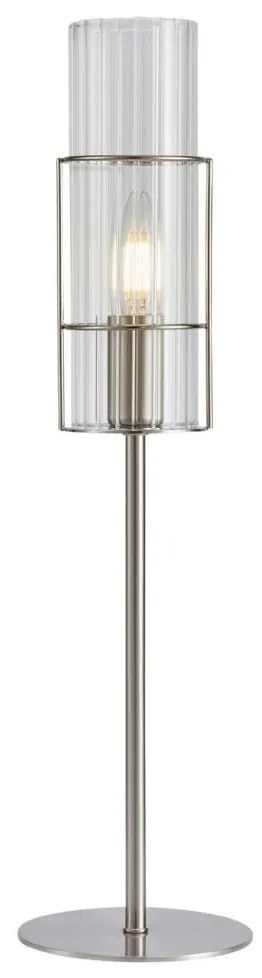 Markslöjd | Markslöjd 108557 - Stolní lampa TUBO 1xE14/40W/230V 50 cm lesklý chrom/čirá | ML1249