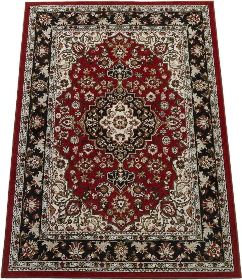 BE Koberec Lotus 9306 RED - červený obdélníkový Rozměr: 40x60 cm