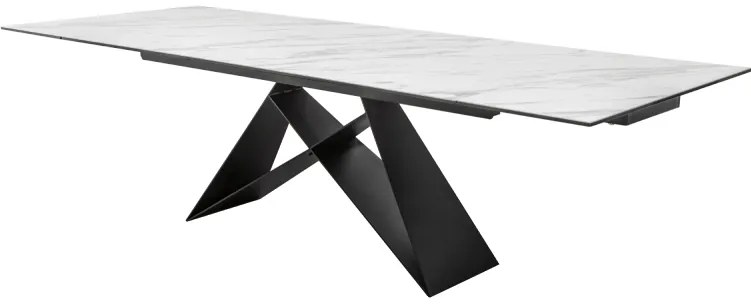 Prometheus jídelní stůl 180-260 cm černobílý