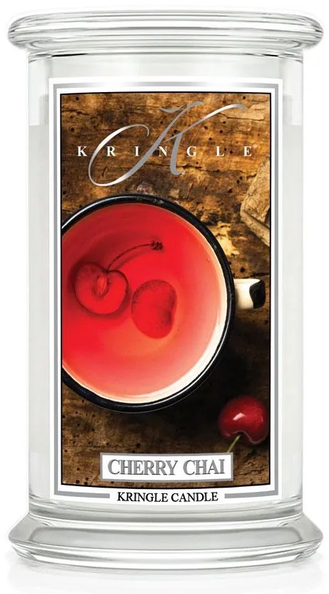 Kringle Candle svíčka Cherry Chai (sójový vosk), 623 g