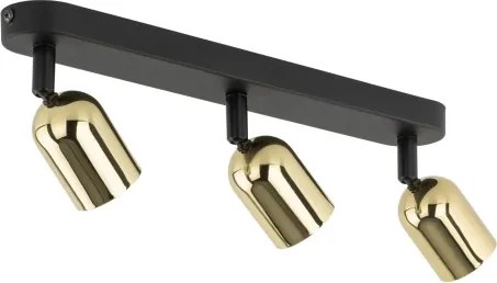 LED Bodové svítidlo TOP 3xGU10/10W/230V černá/zlatá