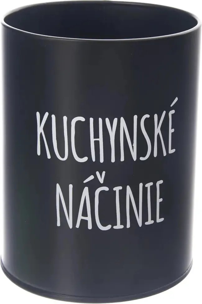 Orion Dóza, plechová, černá, bez víka, KUCHYNSKÉ NÁČINIE SK