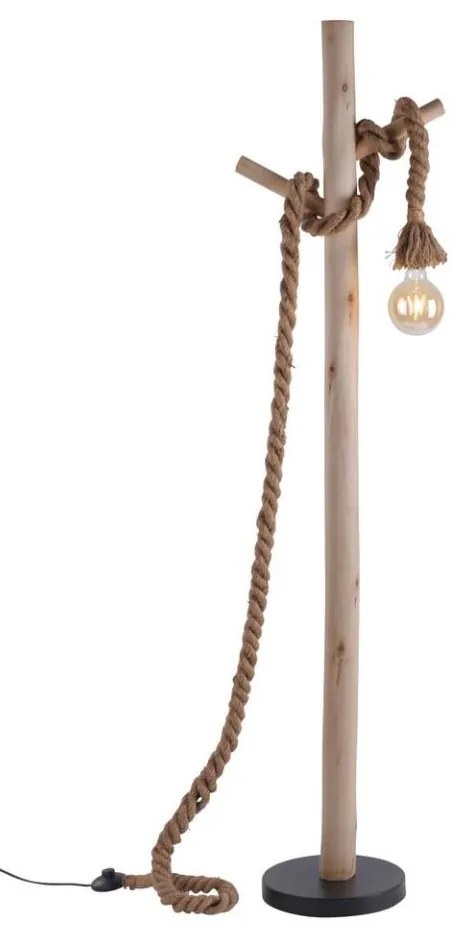 Leuchten Direkt 15484-18 - Stojací lampa ROPE 1xE27/15W/230V