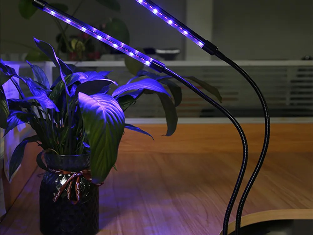 Verk 12279 LED Lampička pro pěstování rostlin 20 LED 2 panely 20 W