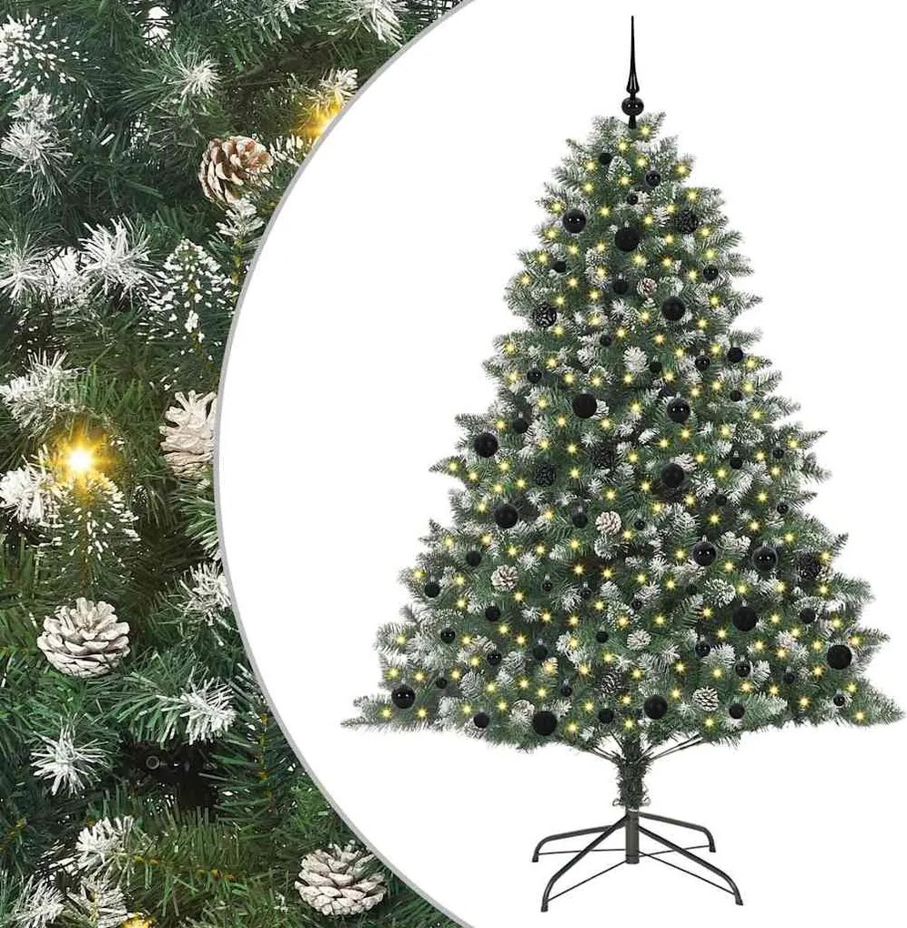 Umělý vánoční stromeček Zelená 210 cm PVC, plast a ocel 3395246