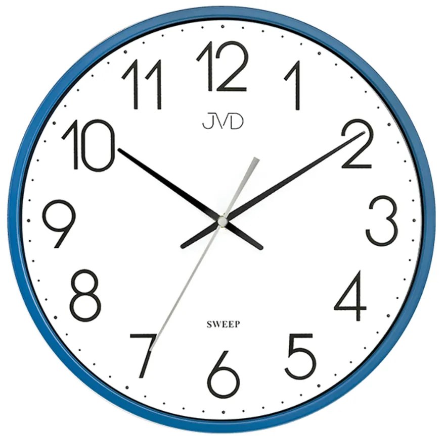 JVD Modré tiché netikající hodiny JVD HX8016.4