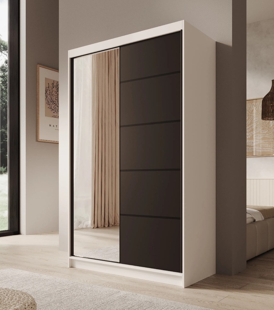ADRK Furniture Posuvná skříň Castello 120 SW-CAS-120-WB