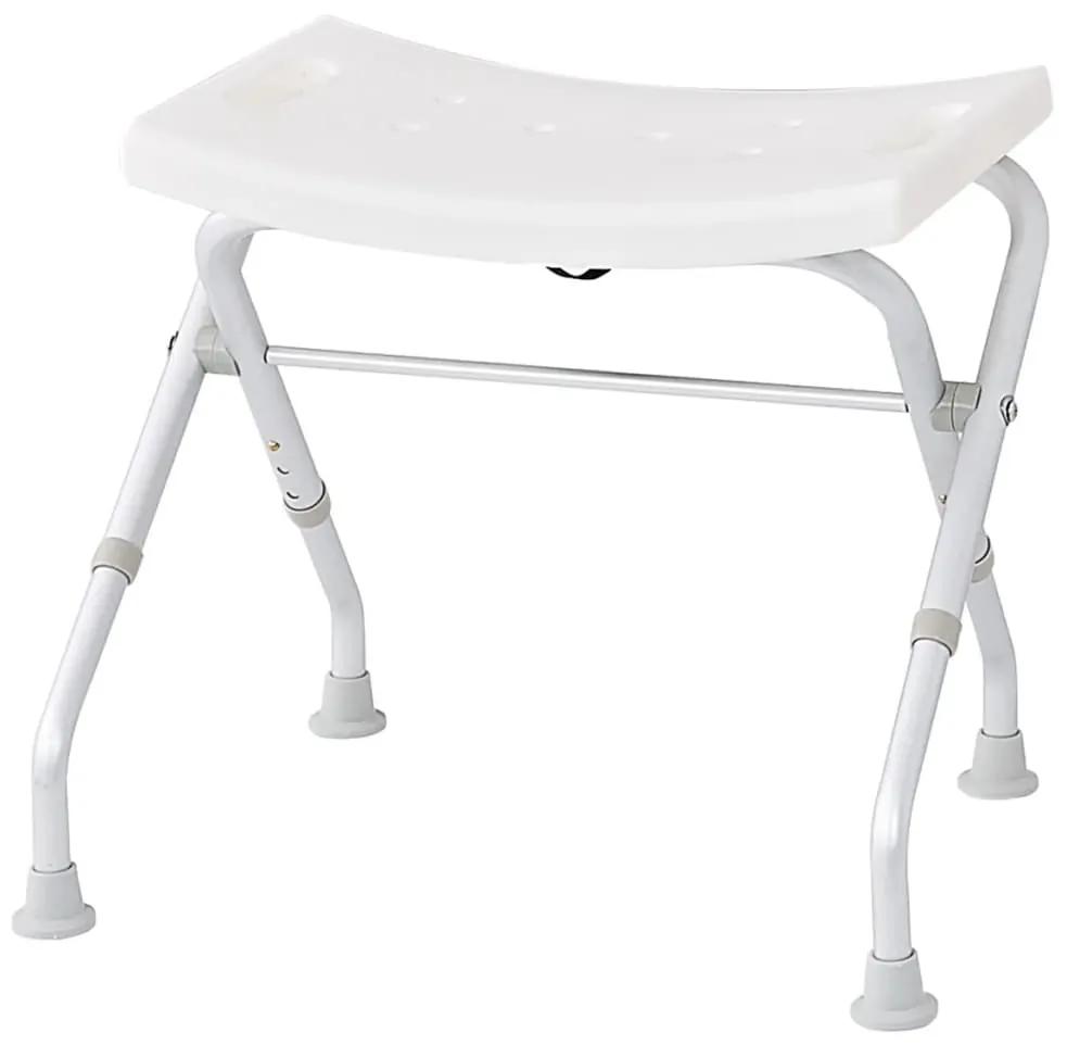 421602 RIDDER Skládací koupelnová stolička 110 kg bílá A0050301