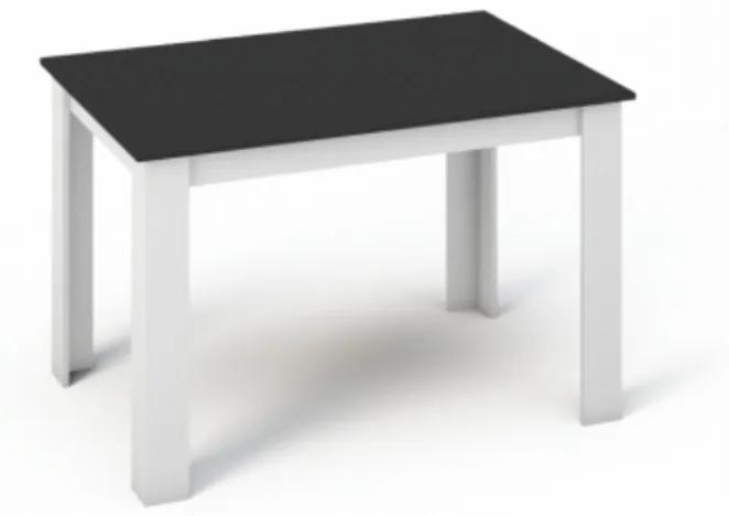 Jídelní stůl 120x80 v bílé a černé TK043