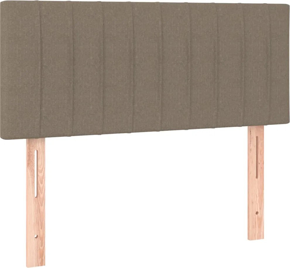 Box spring postel s matrací taupe 90x200 cm textil 3140189