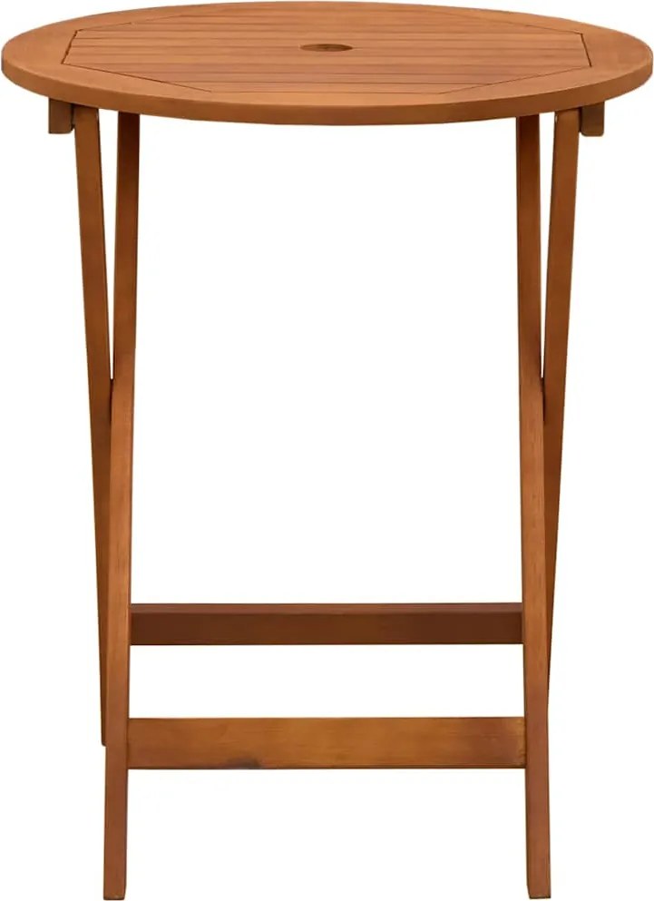 Skládací zahradní stůl Ø 60 x 75 cm masivní eukalyptové dřevo 312455