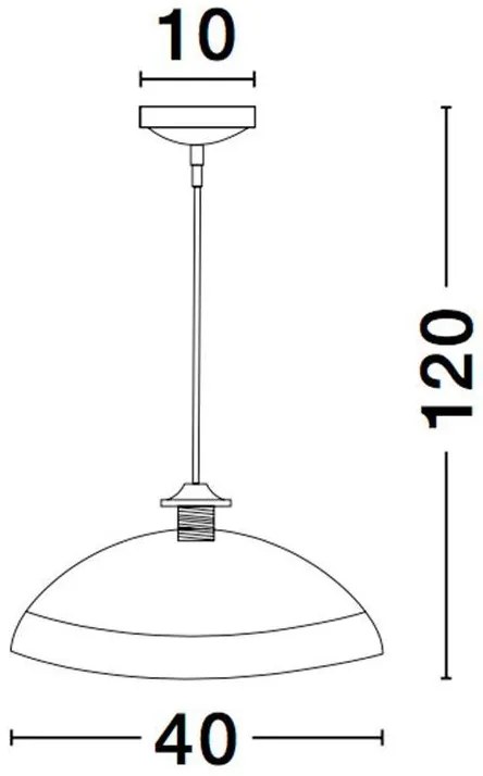 Nova Luce Závěsné svítidlo BENITO, E27 1x12W Barva: Zlatá