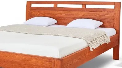 Postel Postelia BREMA Buk 140x200 - Dřevěná postel z masivu, bukové dvoulůžko o šíři masivu 4 cm