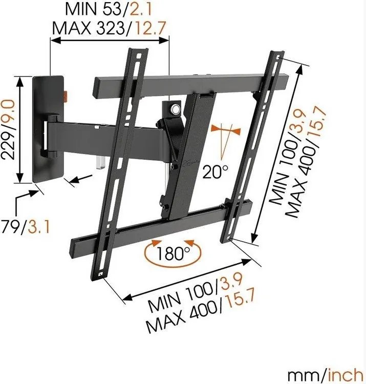 Vogels W52070 | 32"-55" | 20kg | Doživotní Záruka