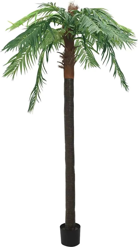 Umělý datlovník kanárský s květináčem 305 cm zelený 336311