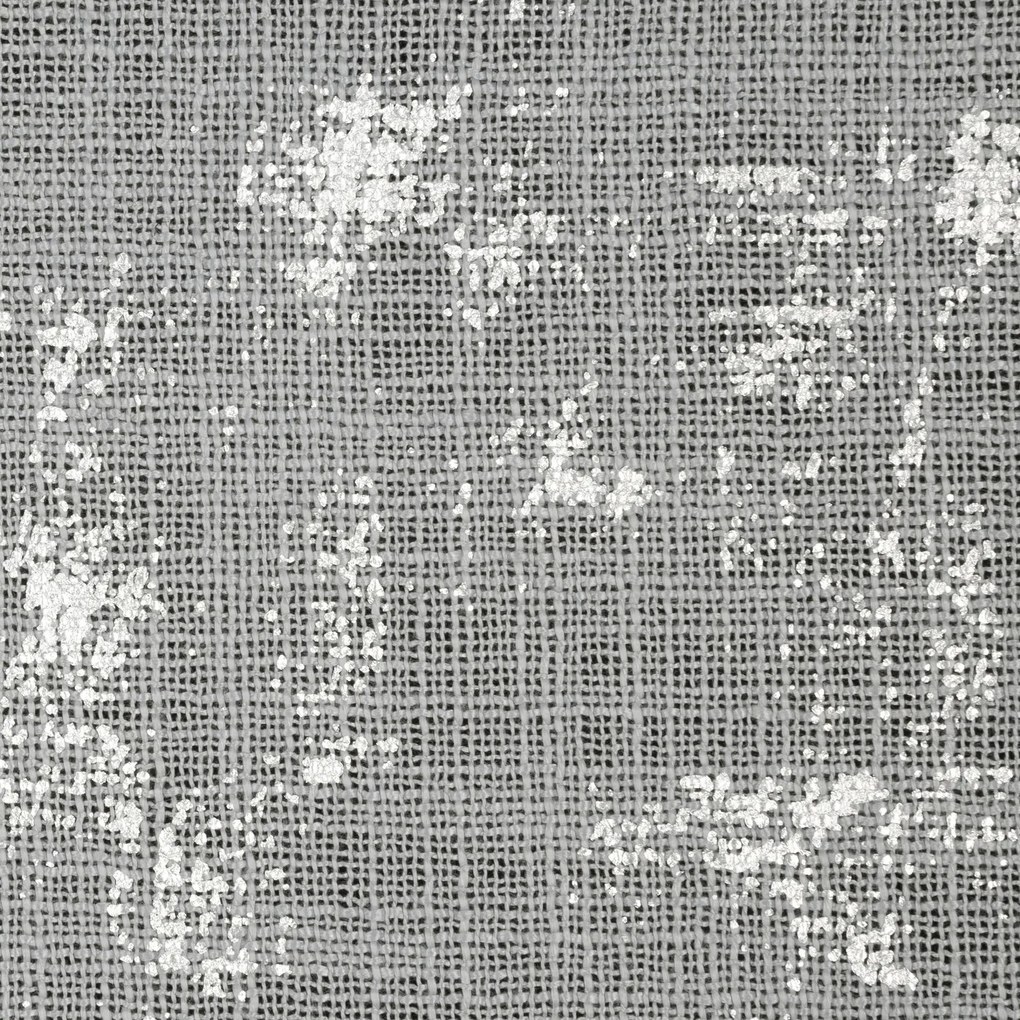 ZÁVĚS NA KROUŽCÍCH SOLANA 140X250 CM STŘÍBRNÁ