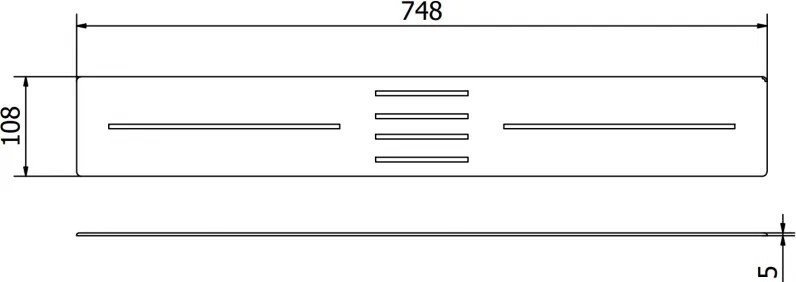 Mexen Toro, krytka sifonu pro sprchovou vaničku Toro (170-200 cm), zlatá lesklá, 43930050