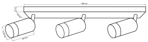 Bodové svítidlo ARRAS 3xGU10/10W/230V bílá