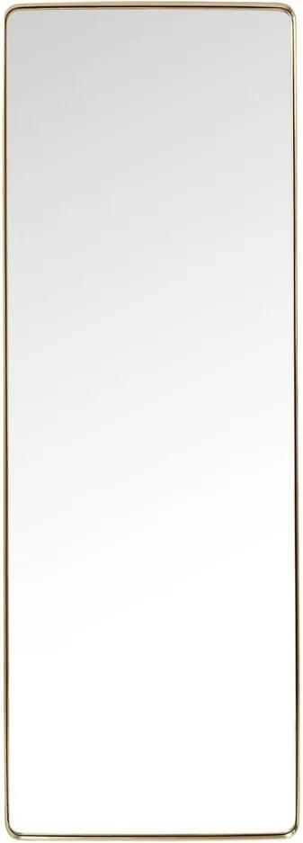 Zrcadlo s rámem v mosazné barvě Kare Design Rectangular, 200 x 70 cm