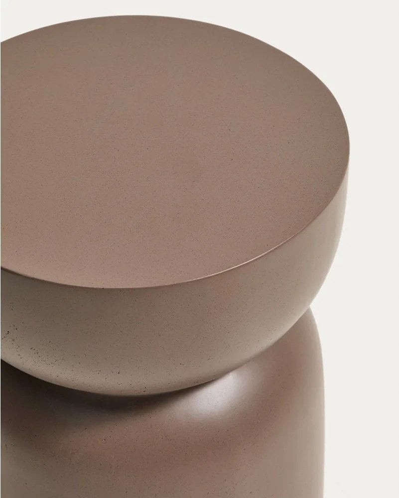 Betonový kulatý zahradní stolek ø 32 cm Garbet – Kave Home