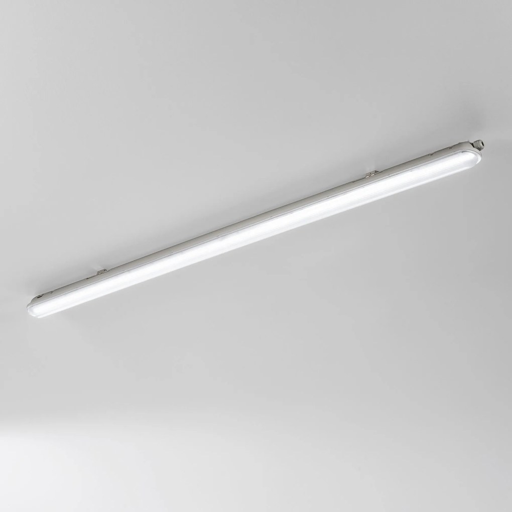FAN LED-NAUTILUS-150DA Stropní LED svítidlo Nautilus Silver DALI 55 W 7500 lm, 4000 K, IP65, 148 x 6,1 x 7,2 cm - FANEUROPE