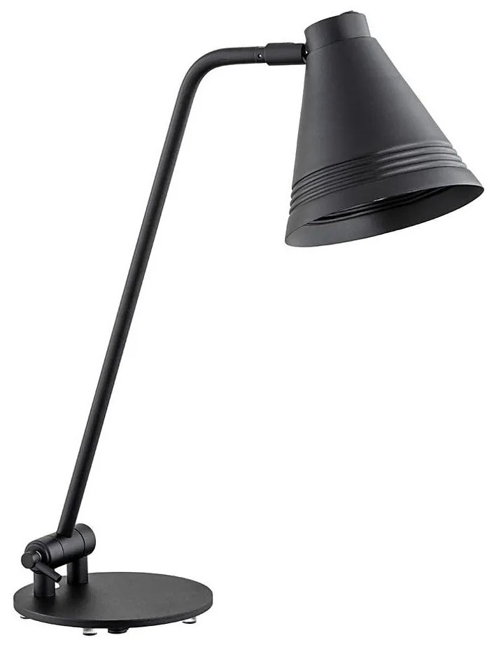 Argon 8002 - Stolní lampa AVALONE 1xE27/15W/230V černá