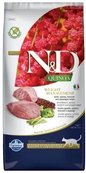 Farmina Pet Foods - N&D N&D Quinoa CAT Weight Management Lamb & Broccoli 5kg