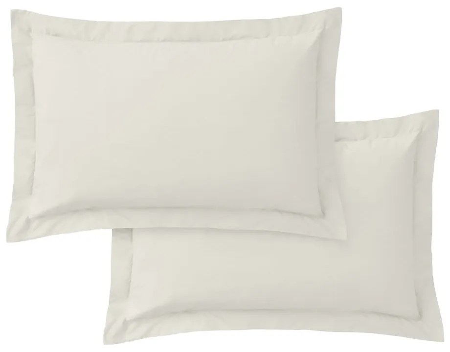 Povlaky na polštáře v sadě 2 ks z bavlněného perkálu 50x75 cm Cotton Percale – Bianca