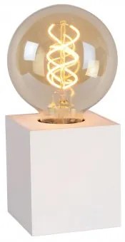 LUCIDE PABLO Table Lamp E27 L8cm W8mc H9cm White, stolní lampa