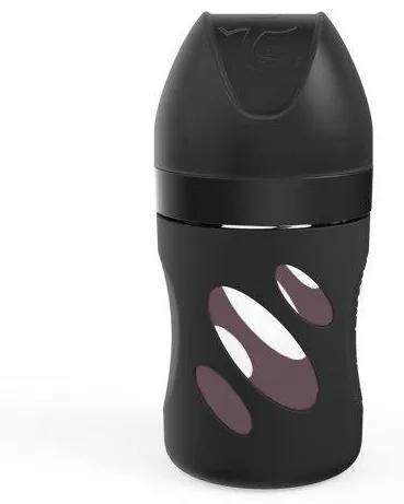 Twistshake Kojenecká láhev Anti-Colic skleněná 180 ml Černá