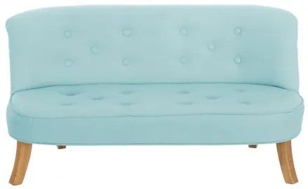 Somebunny Dětská sedačka lněná modrá - Bílá, 17 cm