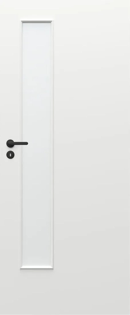 Porta doors Interiérové dveře bezfalcové 70 P, 748 × 1970 mm, SOFT CPL, pravé, bílé, prosklené