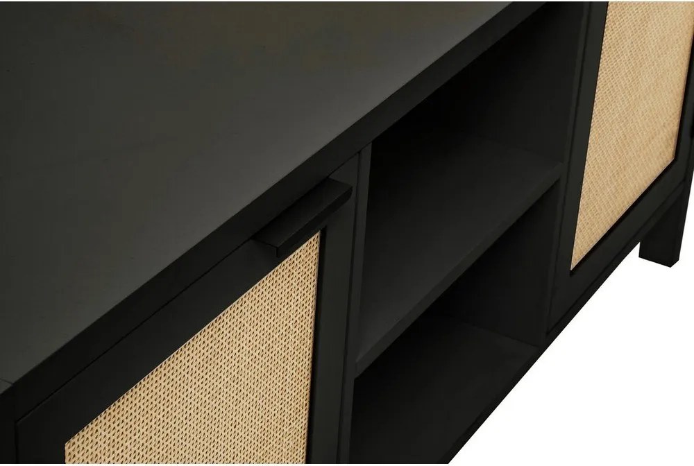 Černý TV stolek 120x52x38 cm Sherman – Premier Housewares
