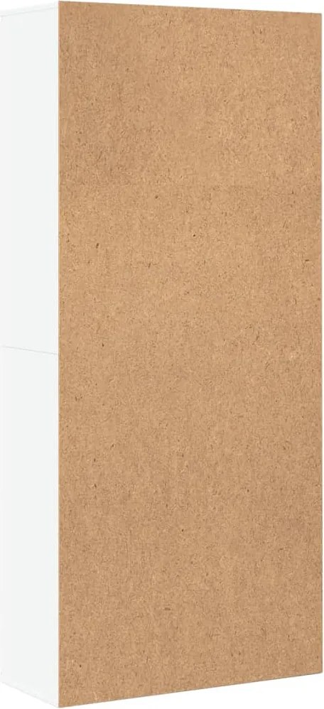 Skříň highboard bílá 80 x 35 x 180 cm kompozitní dřevo 3276651