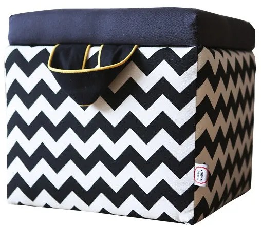 Vigvam design Taburet Black Chevron