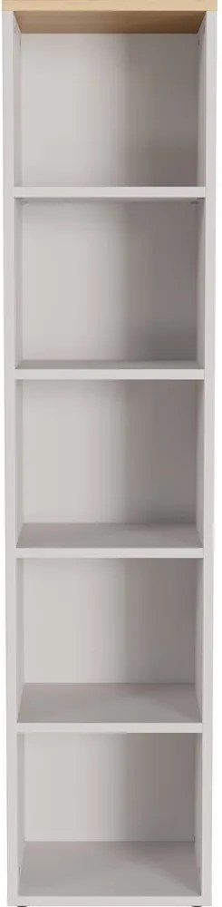 Krémová matná knihovna 45x197x40 cm Lissabon – Germania