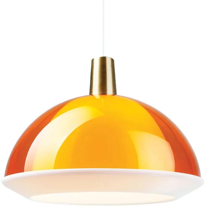 Závěsná lampa Kuplat 400, oranžová