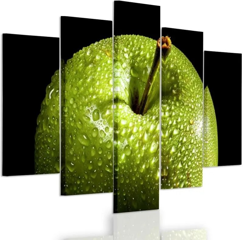 CARO Obraz na plátně - Green Apple 150x100 cm