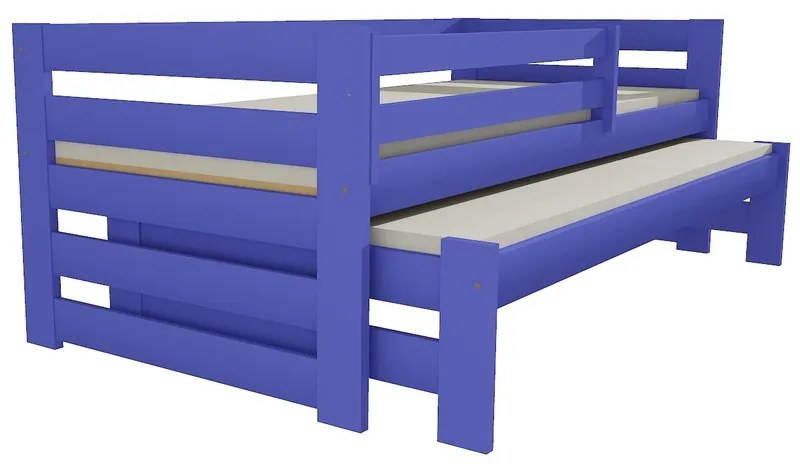 Vomaks Dětská postel s výsuvnou přistýlkou DPV 007 80 x 180 cm moření dub