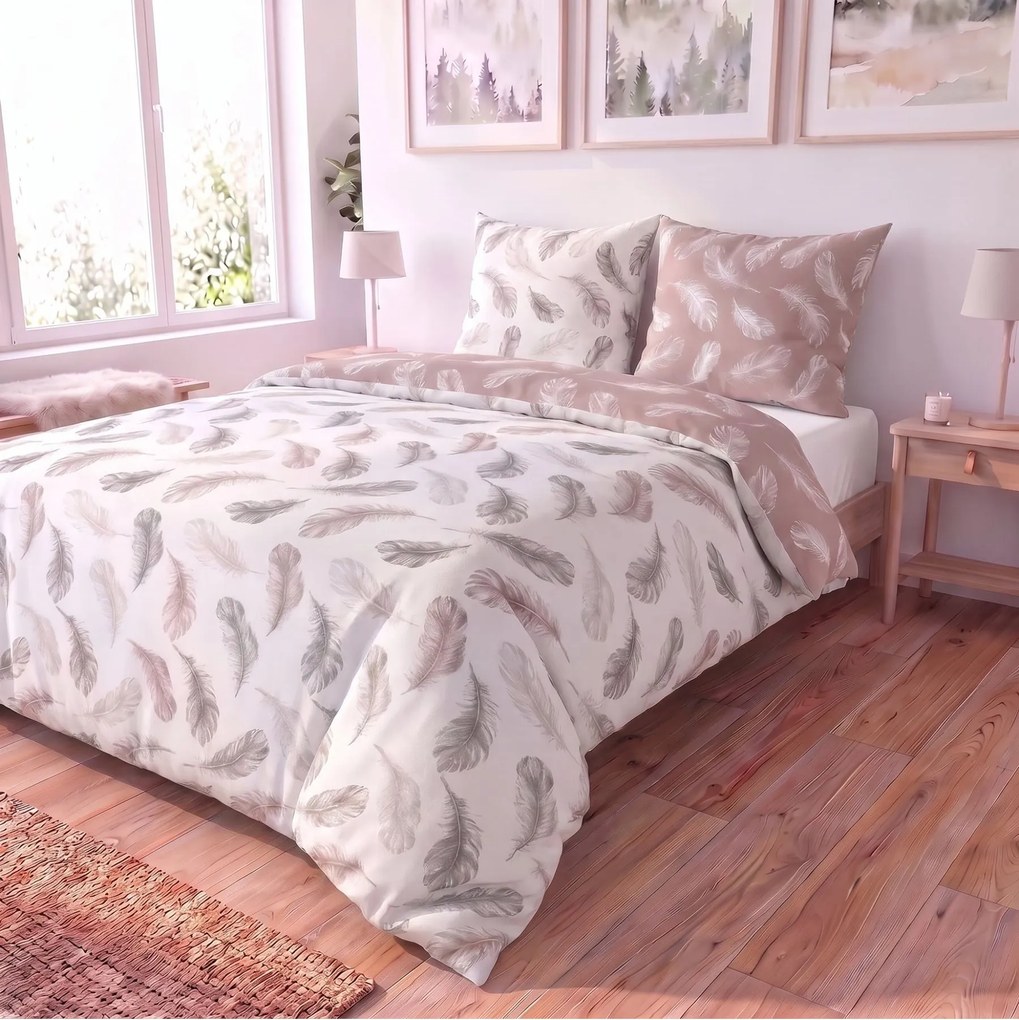 Bavlněné povlečení NORDIC COLLECTION SHELBY - 1x 240/200, 2x 70/90cm