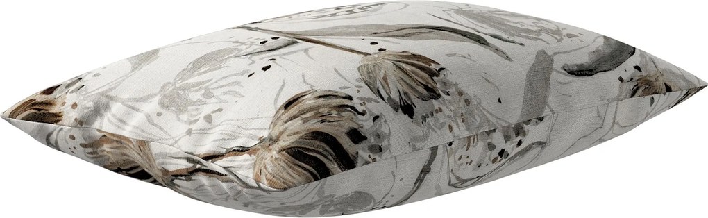 Kinga - potah na polštář jednoduchý obdélníkový barva šedá látka pletený vzor, vzorované