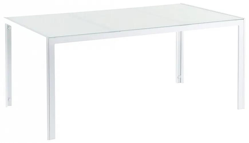 Bílý hliníkový zahradní stůl 160 cm - CATANIA