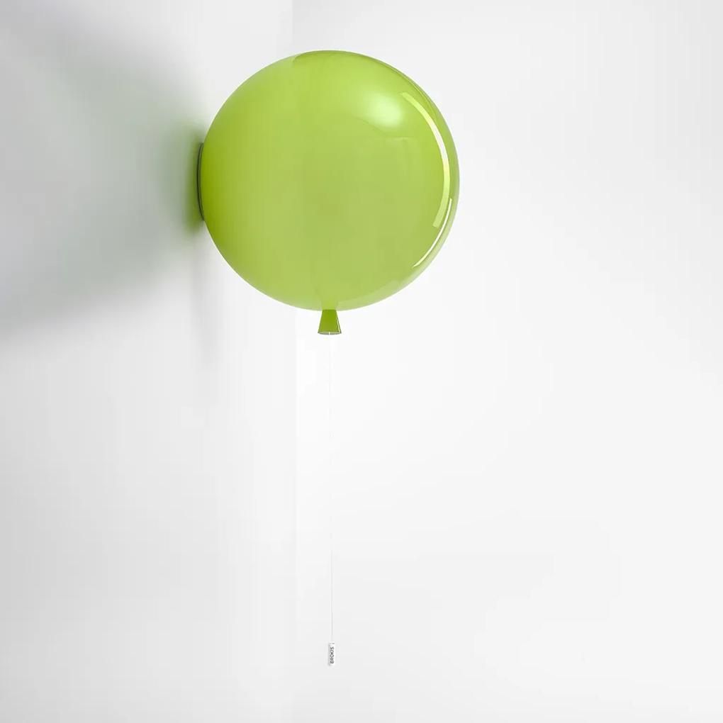 Nástěnná skleněná svítidla Memory Wall připomínající nafukovací balónky Barva: Zelená, Průměr: 250 mm, Sklo: Lesklé