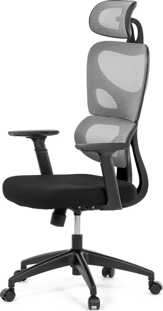 Ergonomická kancelářská židle LEXON - šedá síťovina