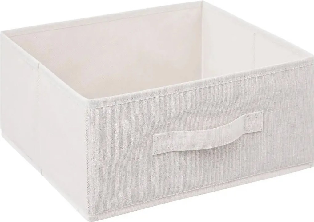 Bambusový regál TIDY s textilními košíky, výš, 78,5 cm